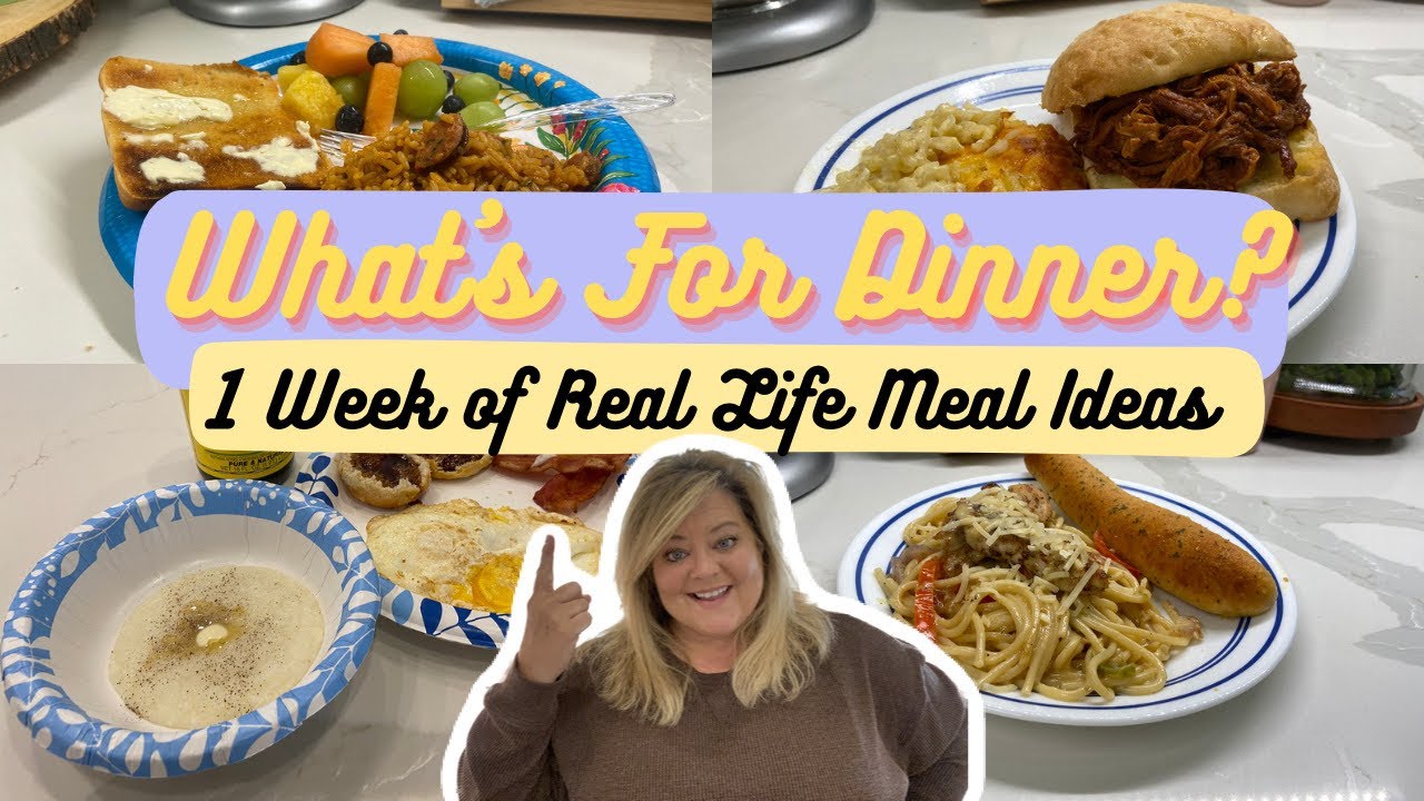 WHAT’S FOR DINNER? Ep.#1 Realistic Family Friendly Dinner Ideas ...