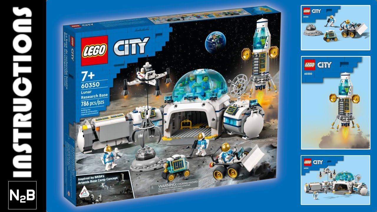 LEGO 60350 instructions - City - Lunar Research Base - YouTube