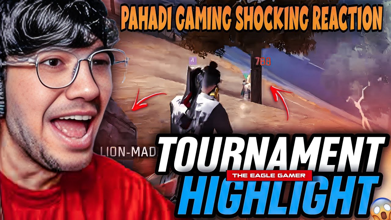 PAHADI GAMING SHOCKING REACTION 😱 MY GAMEPLAY ☠️ || TOURNAMENT ...