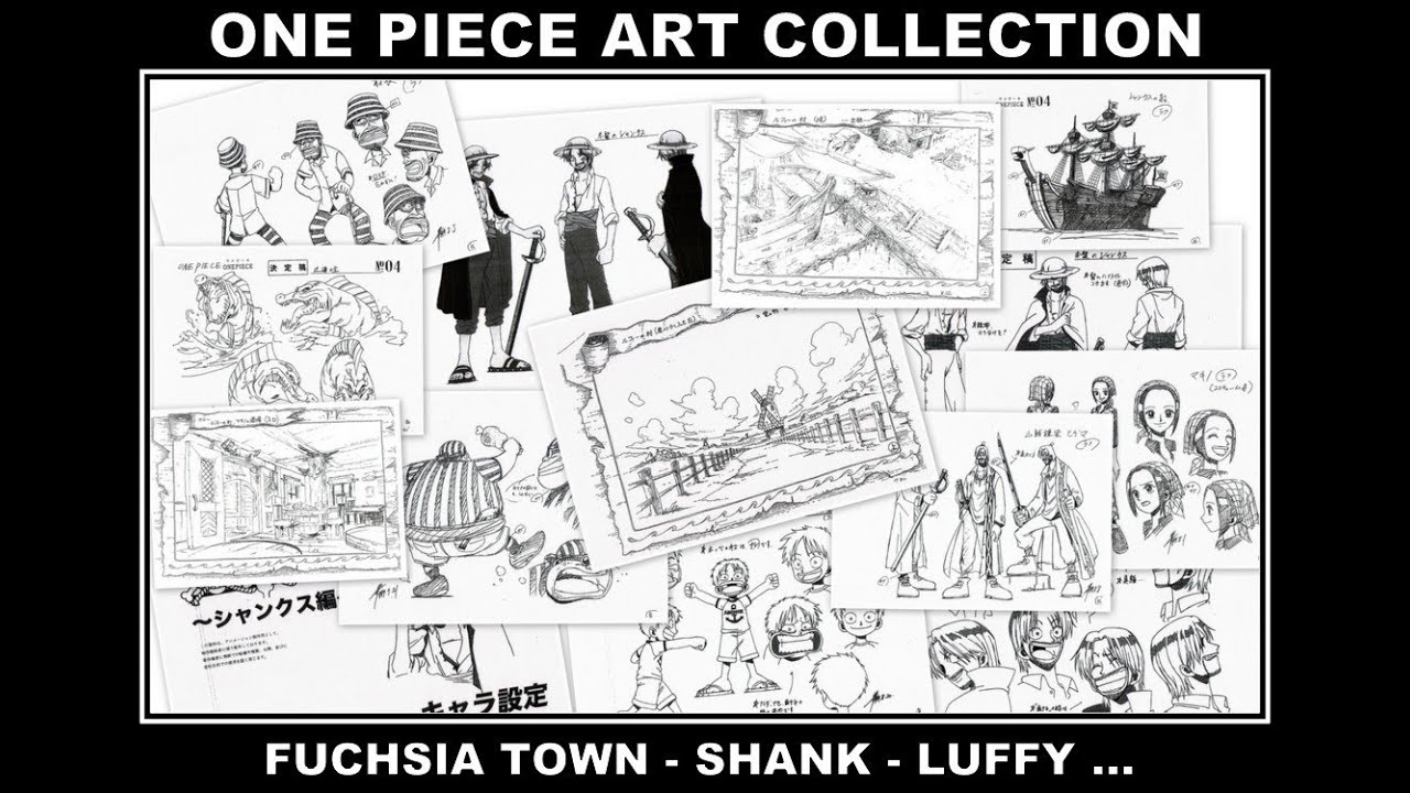 [ONE PIECE SETTEI - MODEL SHEET] : FUCHSIA TOWN SHANK LUFFY - YouTube