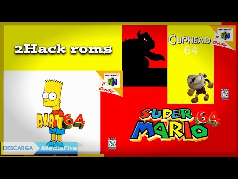 Super Bart 64 y Super CupHead 64 - 2 Hack Roms De Super Mario 64 #sm64 ...