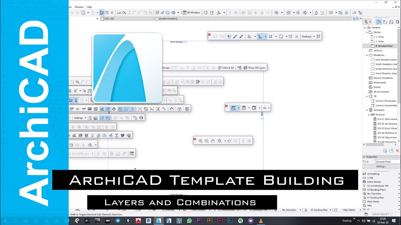 How to Create an ArchiCAD Templete | Part 04-06 | Layers and ...