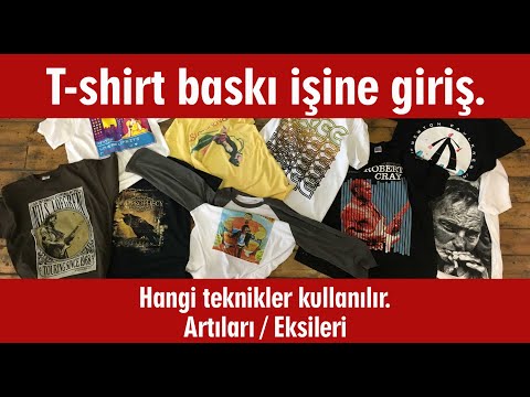 T-shirt baskı işine giriş