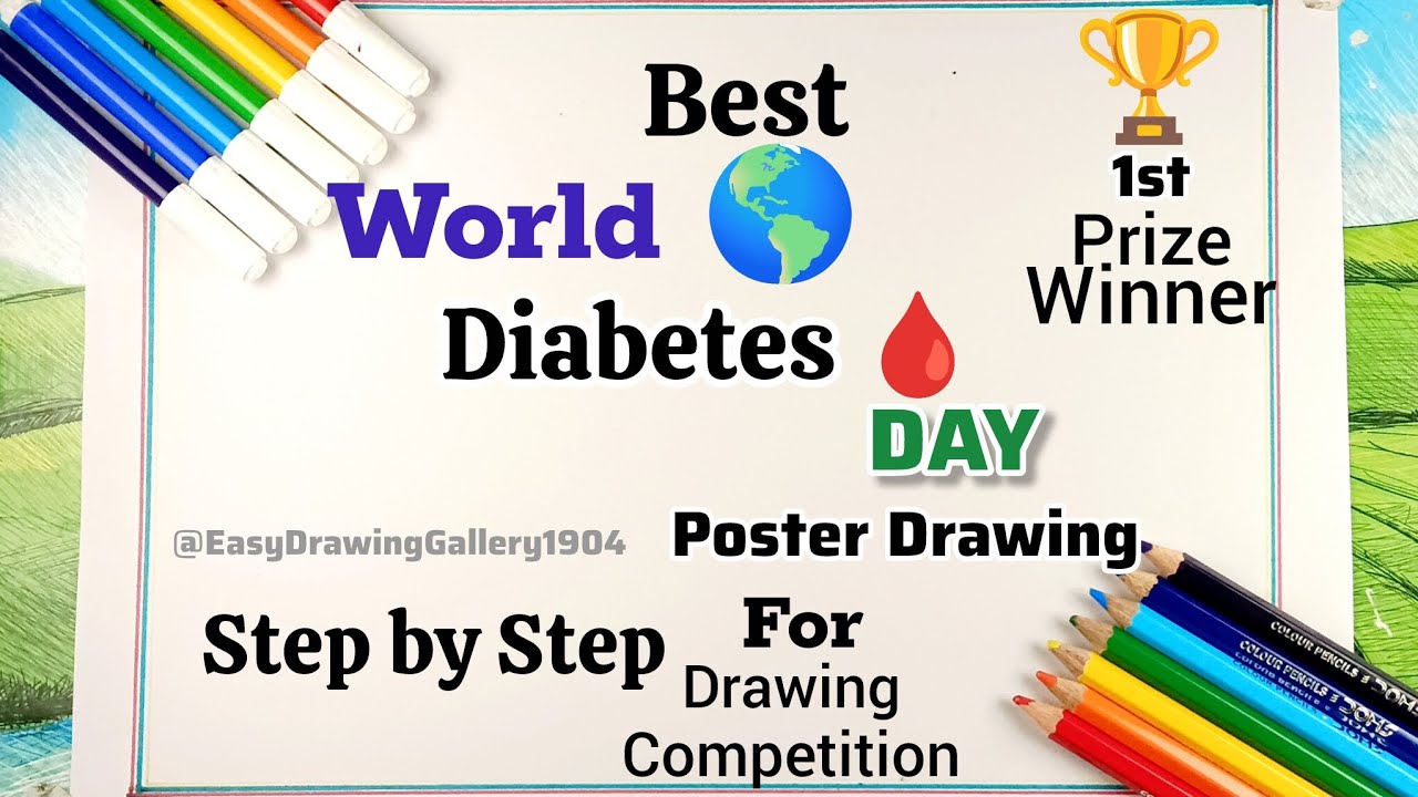 World Diabetes day drawing | Safe from Diabetes disease Draw| How to ...