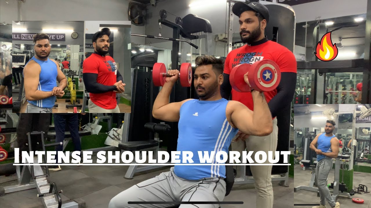 Intense Shoulder workout || Workout session with my trainee… || - YouTube