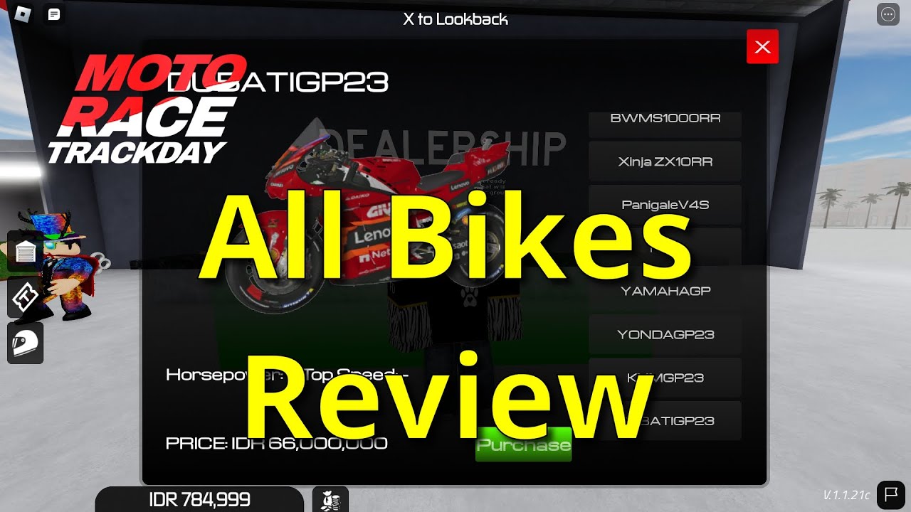 [MOTO TRACKDAY PROJECT ROBLOX] ALL MOTORCYCLE TEST, Full Run And Top ...