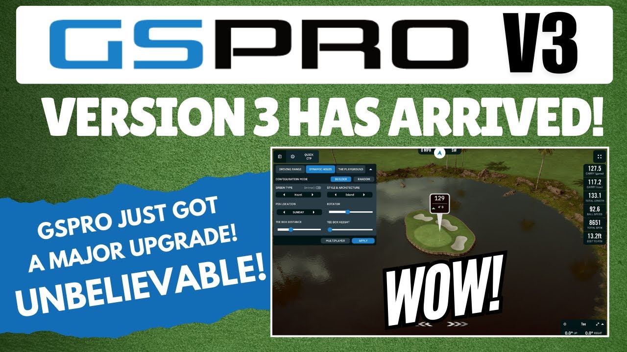 GSPro V3 Preview - WOW! All New Features | The Best Golf Sim Software ...