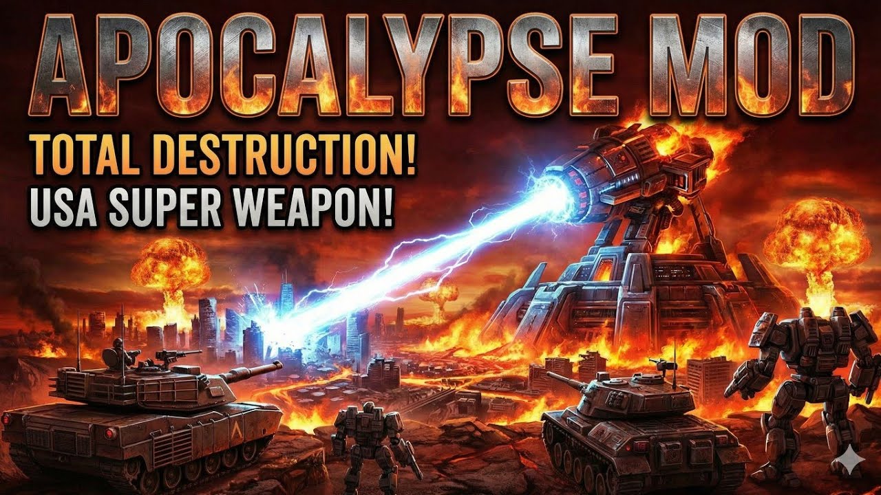 Command & Conquer Generals Apocalyptic Mod USA SUPER WOPAN GENERAL VS 7 ...