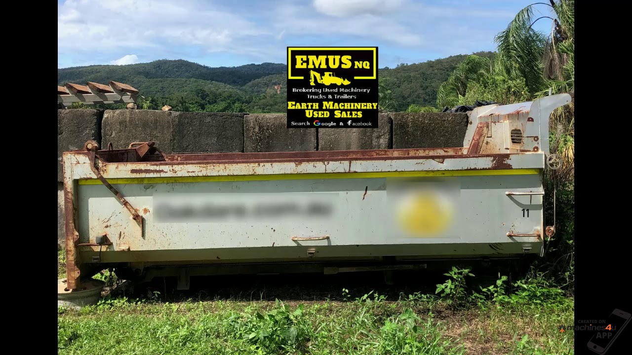 Tipper Bin, bisalloy steel, subframe & hoist. TS460 - YouTube