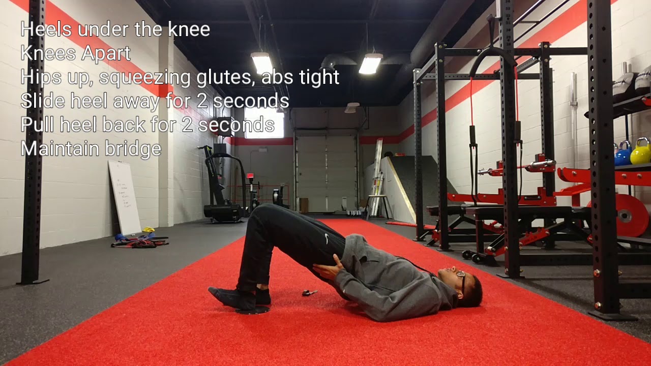 Tempo Slider Single Leg Hamstring Curl - YouTube