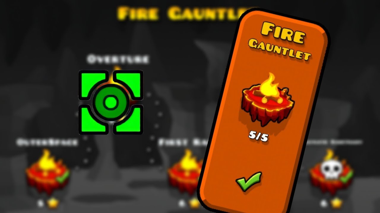 Fire Gauntlet🔥100% [All Levels] GUXS GD - YouTube