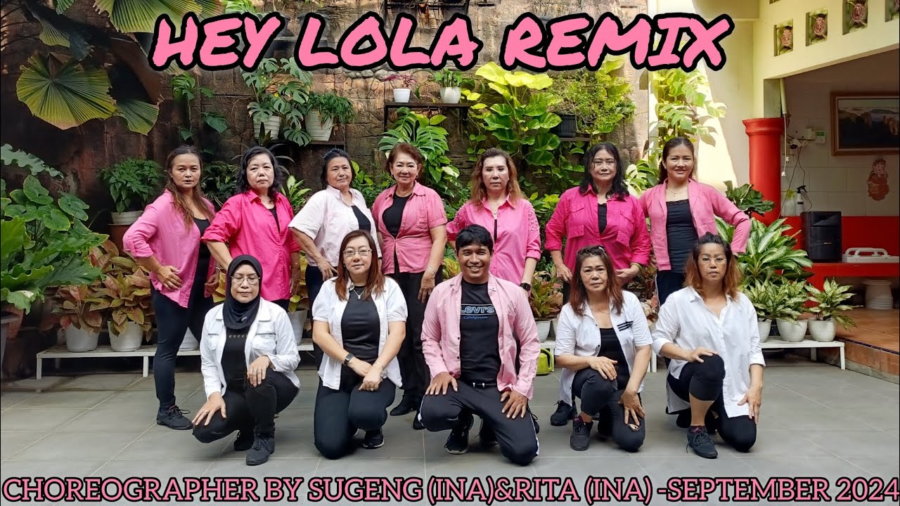 Hey Lola Remix//Line Dance//Coach Sugeng// Sweet Angel - YouTube