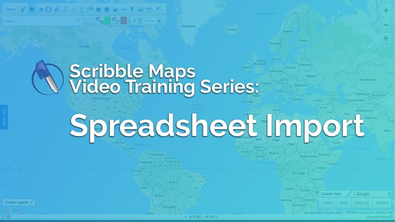 Importing a Spreadsheet | Scribble Maps Video Training Series - YouTube