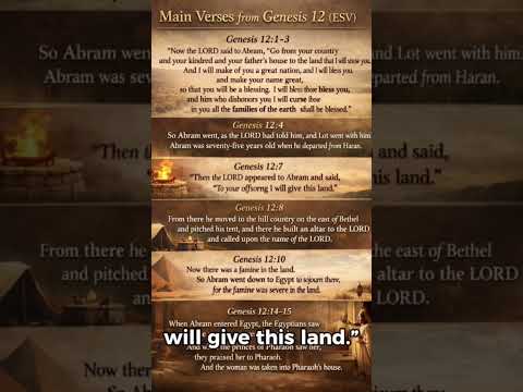 Genesis 12 Main Verses | The Call, Promise, and Faith of Abraham - YouTube