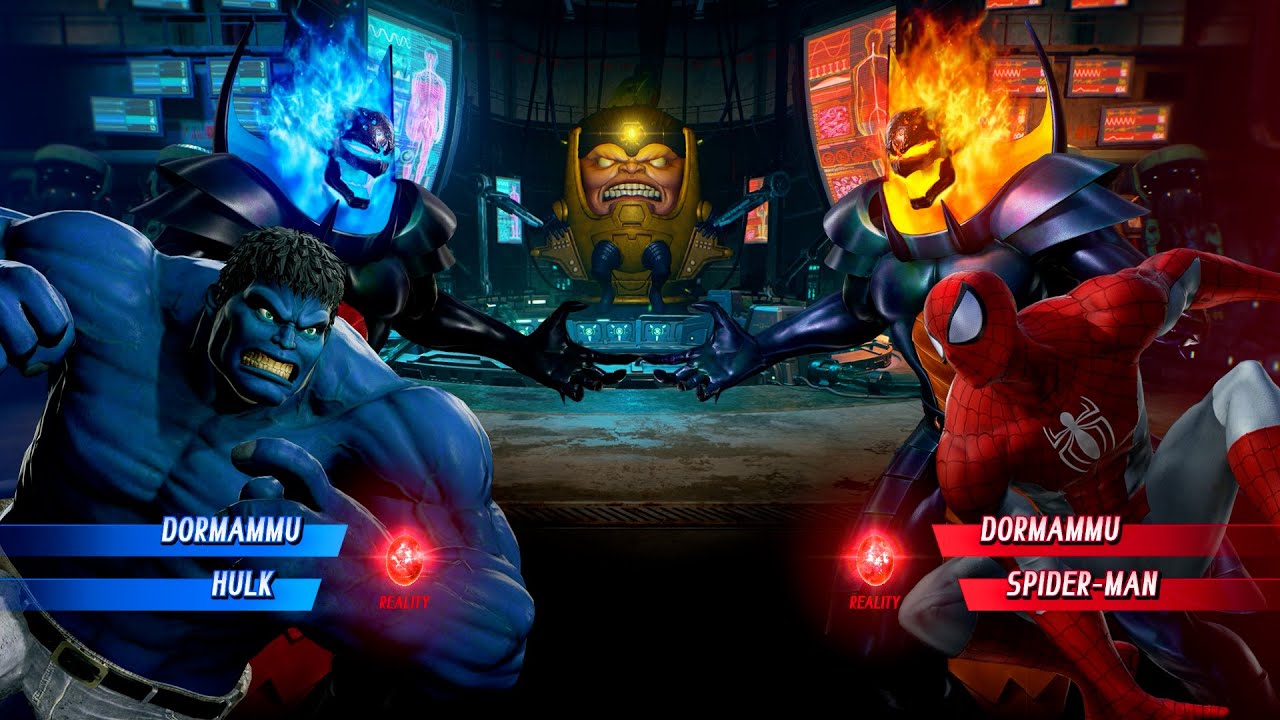 BLUE DORMAMMU & BLUE HULK VS RED DORMAMMU & RED SPIDER MAN - Marvel vs ...