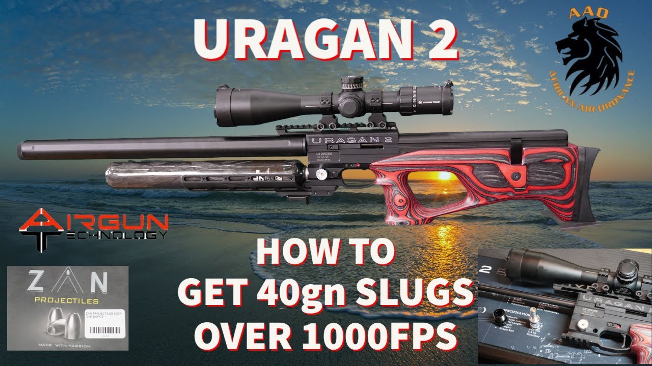 Uragan 2 in 5.5mm Adjusting the Regulator to shoot 40 gn slugs over ...