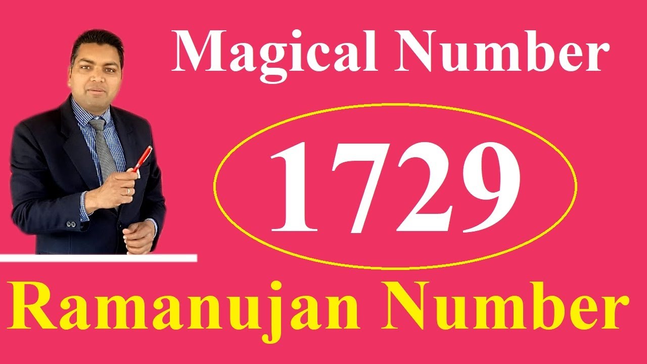 22-December, Magical Number-1729 | Ramanujan Number | G.H. Hardy ...