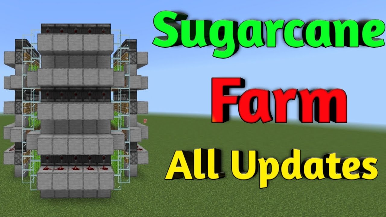 How to make "SUGARCANE FARM" Minecraft pocket edition|Minecraft java ...