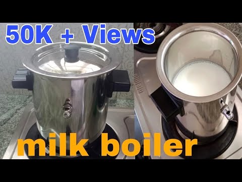 Milk boiler/milk cooker/ how to use milk cooker in telugu - YouTube
