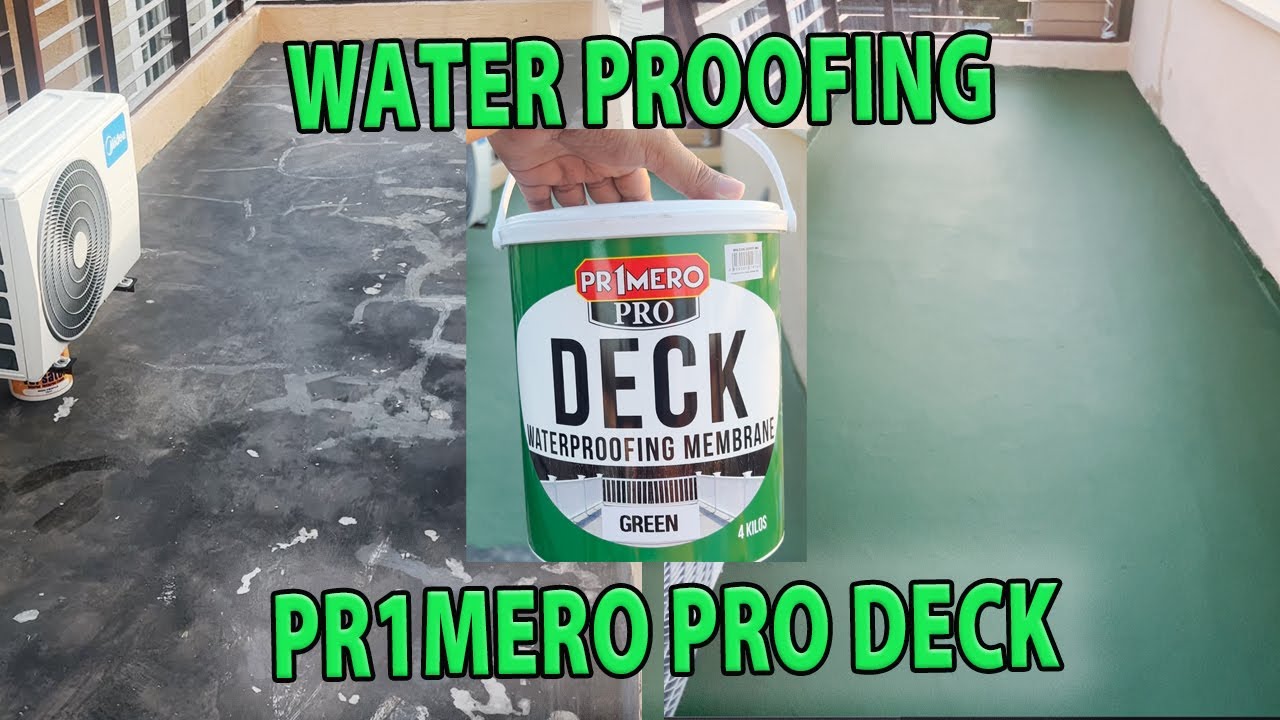 Roofdeck Water Proofing using Primero Pro - YouTube