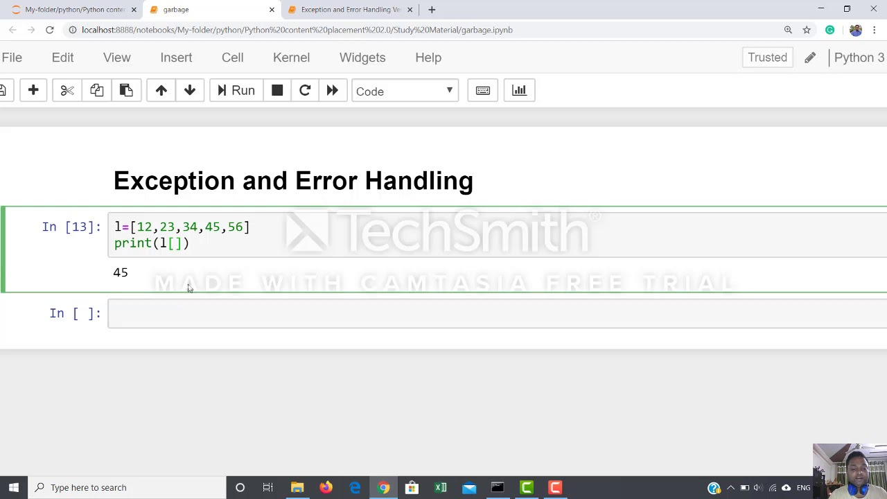 Exception And Error Handling In Python Youtube 2113