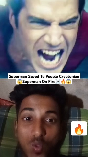 Superman Saved people Cryptonian😱🔥☠️Superman On Fire 🔥🔥☠️😱 #marvel # ...