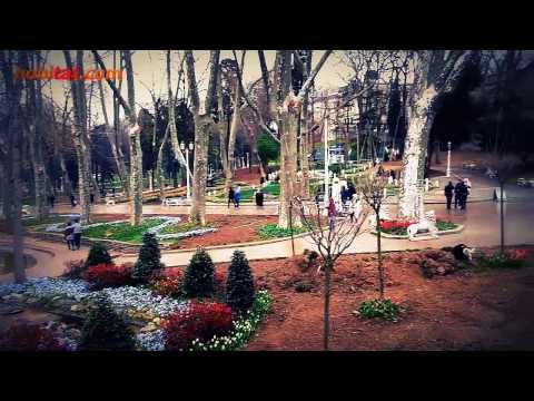 İstanbul Gülhane parkı, harika tabiat parkı görüntüleri...