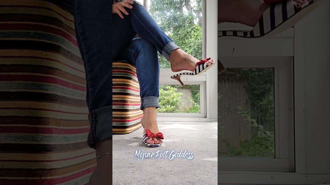 shoeplay/dangling in my mules - YouTube