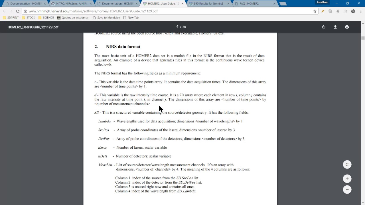 Homer2 Conversion Scripts for .NIRS files - YouTube
