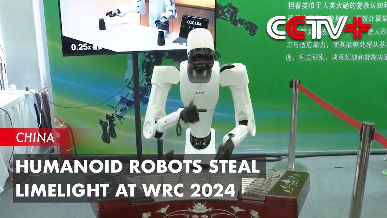 Humanoid Robots Steal Limelight at WRC 2024 - YouTube