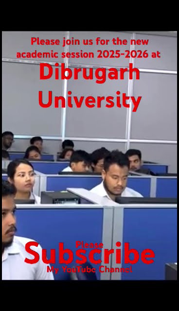 Join DUIET, Dibrugarh University for the new academic session 2025-2026 ...