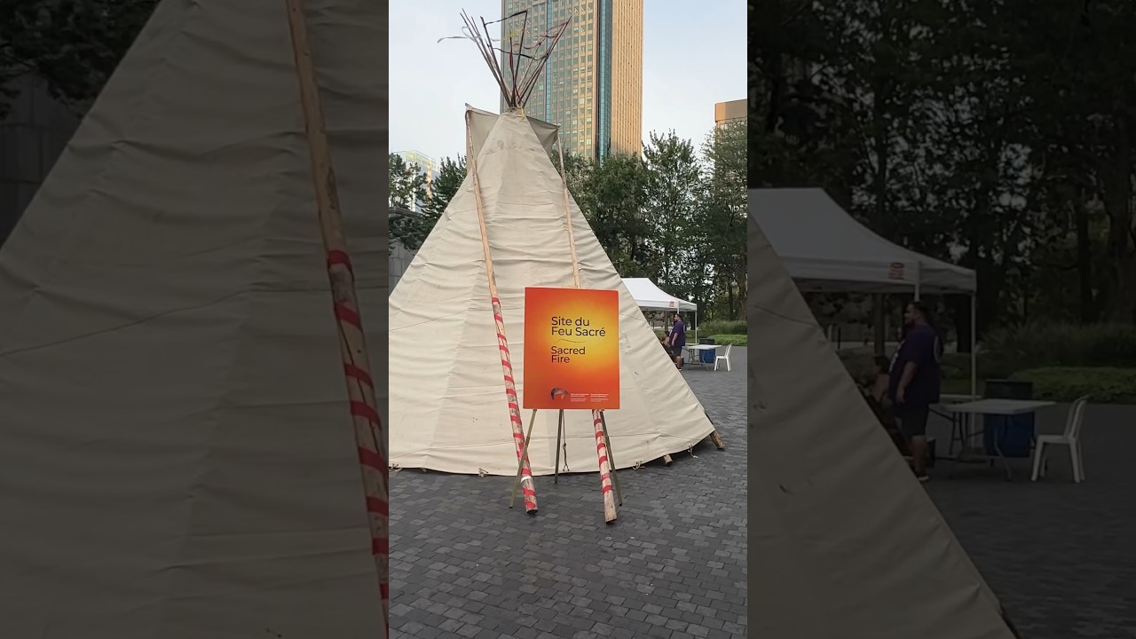 Sacred Fire ceremony of indigenous people in the heart of Montreal 🔥 # ...