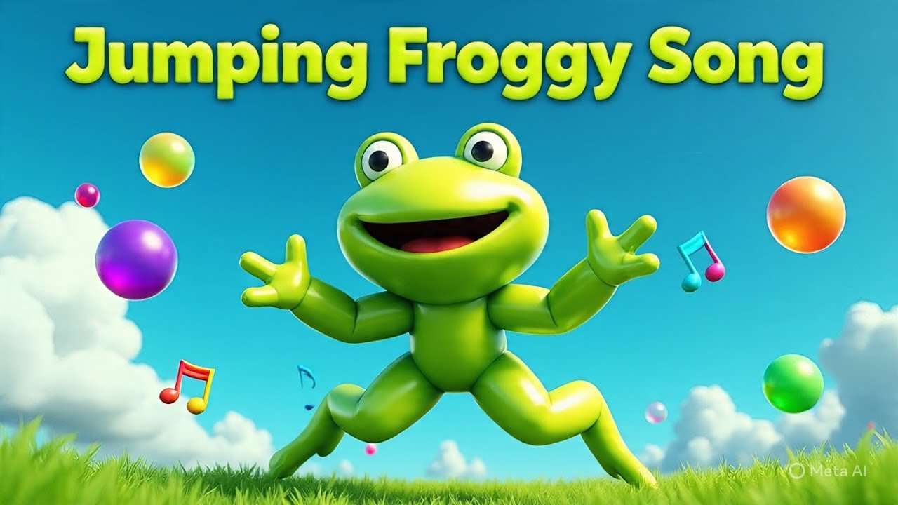 🐸 Jumping Froggy Song 🎶 Funny Nursery Rhymes & Kids Songs for Children ...