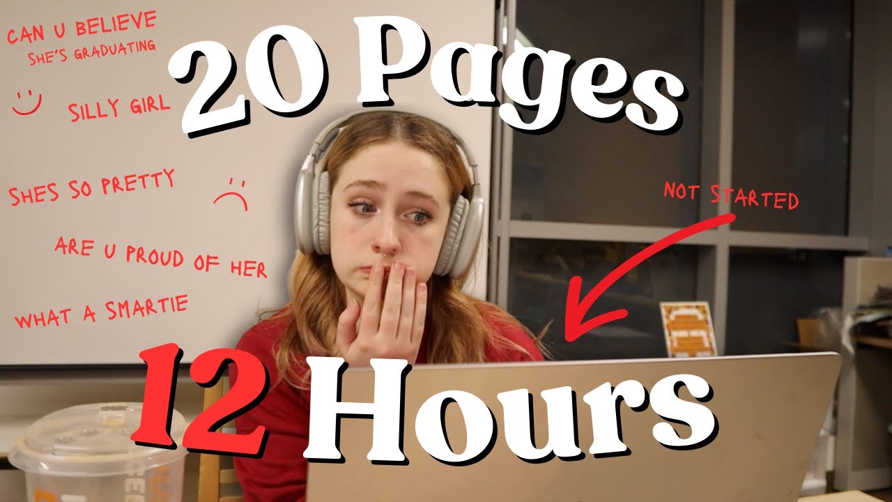 writing a 20 page paper in 12 hours - YouTube