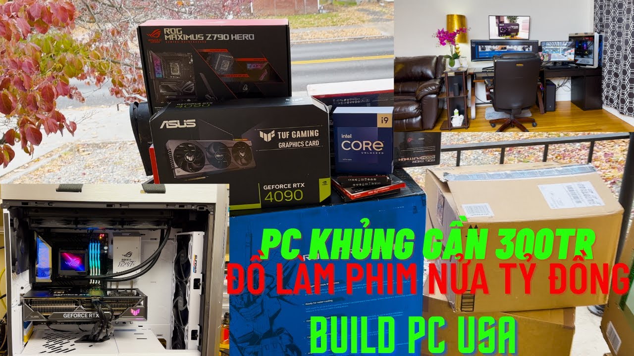 Build PC Khủng Ở Mỹ Core I9 13900k Vs 4090. Máy Tính DD Mạnh Nhất Thế ...