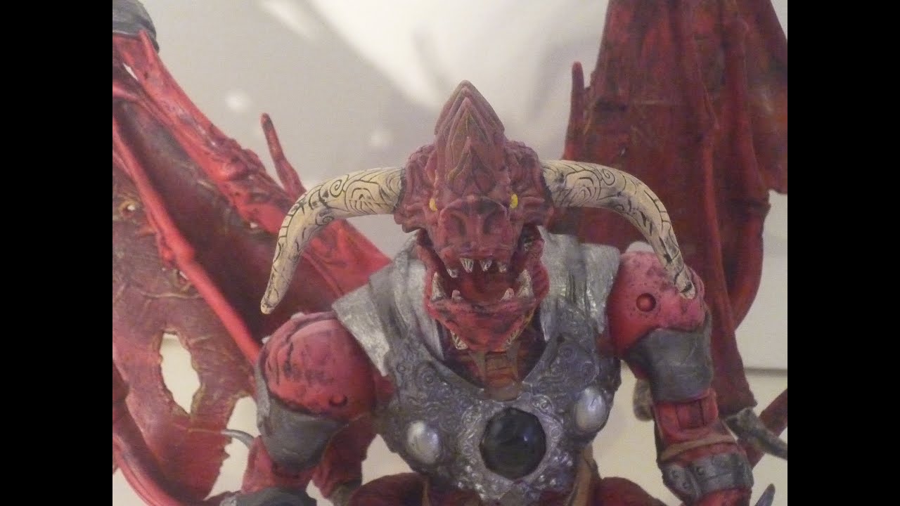 Mega Blocks red Devil Dragon figure review - YouTube