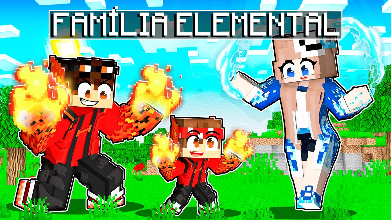 ALEX MONTE tem uma FAMÍLIA ELEMENTAL no Minecraft! - YouTube