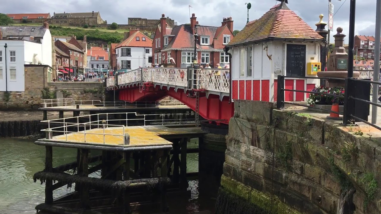 Low tide at Whitby fish quay, North Yorkshire - YouTube
