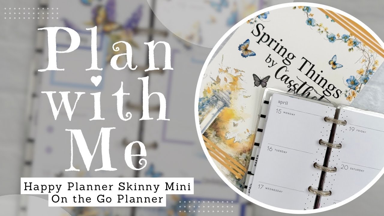 *WEEKLY* PLAN WITH ME | Happy Planner Skinny Mini | On the Go Planner ...