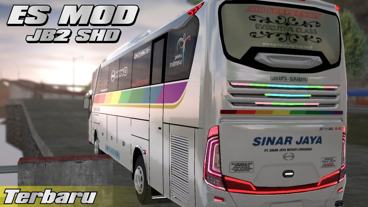 TERBARU || Mod JB2 SHD Rindray. Livery Sinar Jaya. ES MOD - YouTube