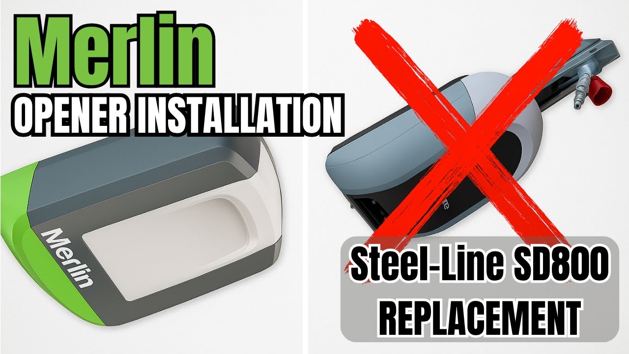Merlin Opener Install: Watch This SD800 Replacement From Start to ...
