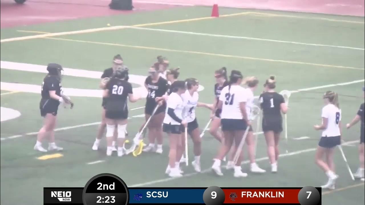 SCSU Women's Lacrosse Highlights vs Franklin Pierce University - YouTube