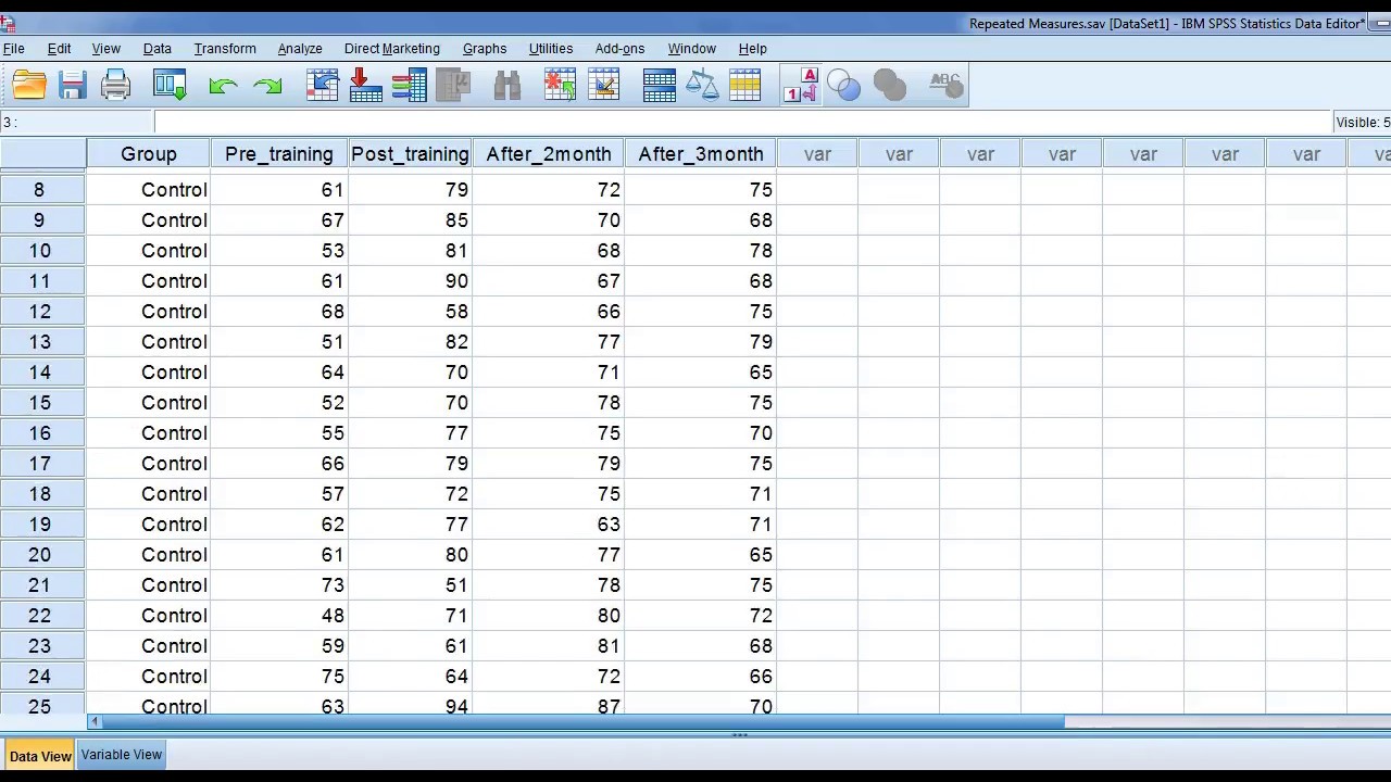 SPSS V 23 Lesson 118 Repeated Measures YouTube SPSS V 23 Lesson 118 Repeated Measures YouTube