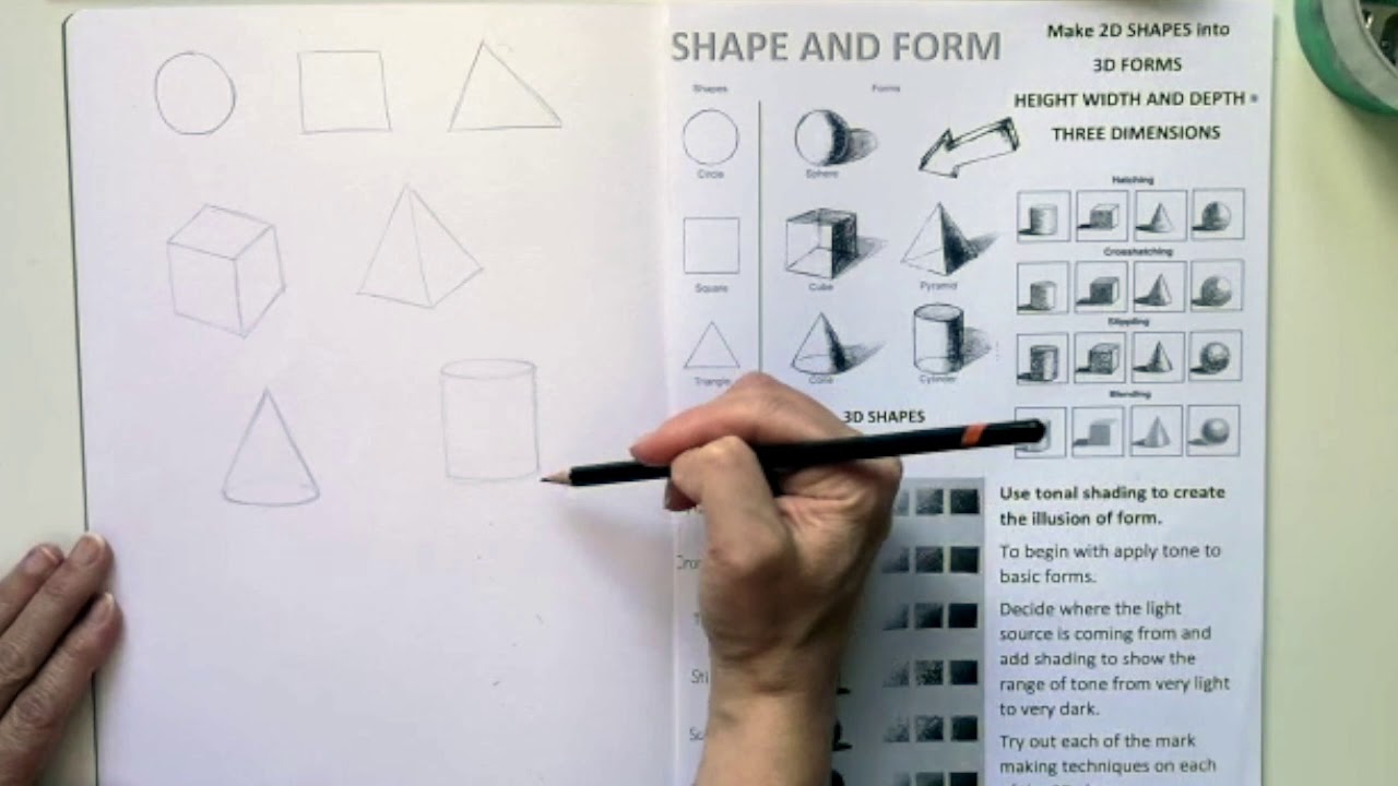 Lesson 6 - Formal Elements, Shape & Form - YouTube