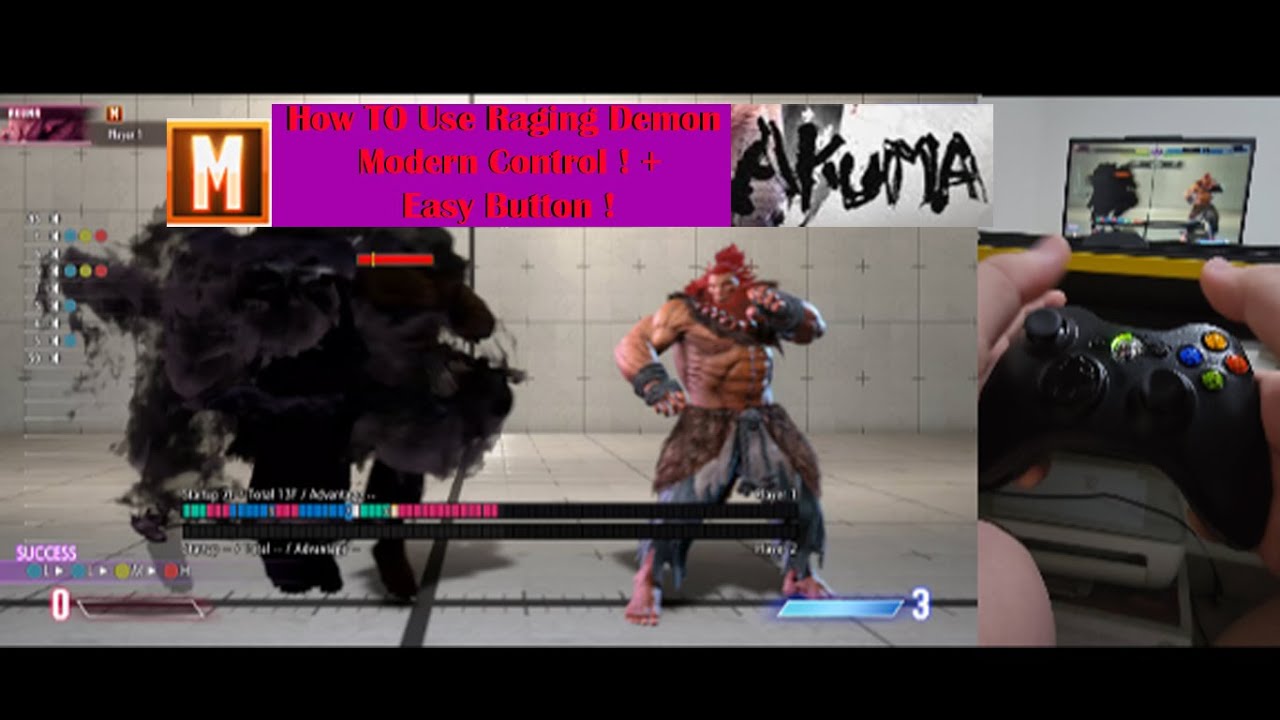 How To Use Raging Demon (Shun Goku Satsu) ! Akuma Modern Control + Easy ...