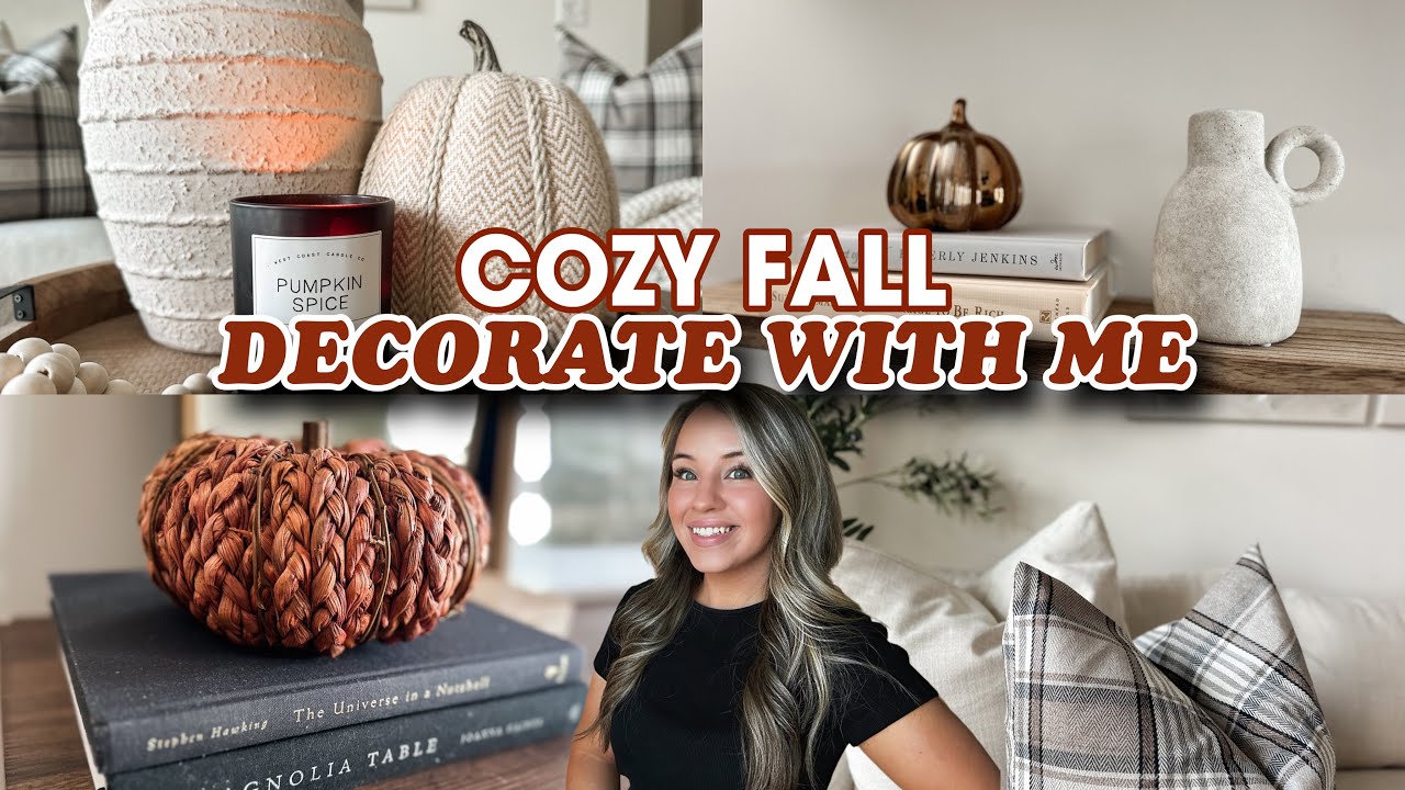 NEW 2024 FALL DECORATE WITH ME / EASY FALL DECOR IDEAS / DECORATING FOR ...