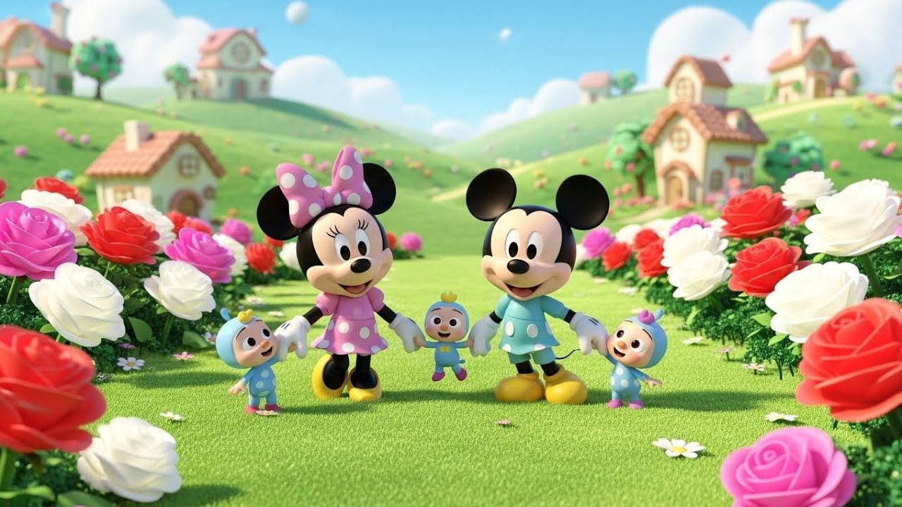 Mickey Mouse & Mess Mickey 🌹 Little Friends Play in the Rose City Fun ...