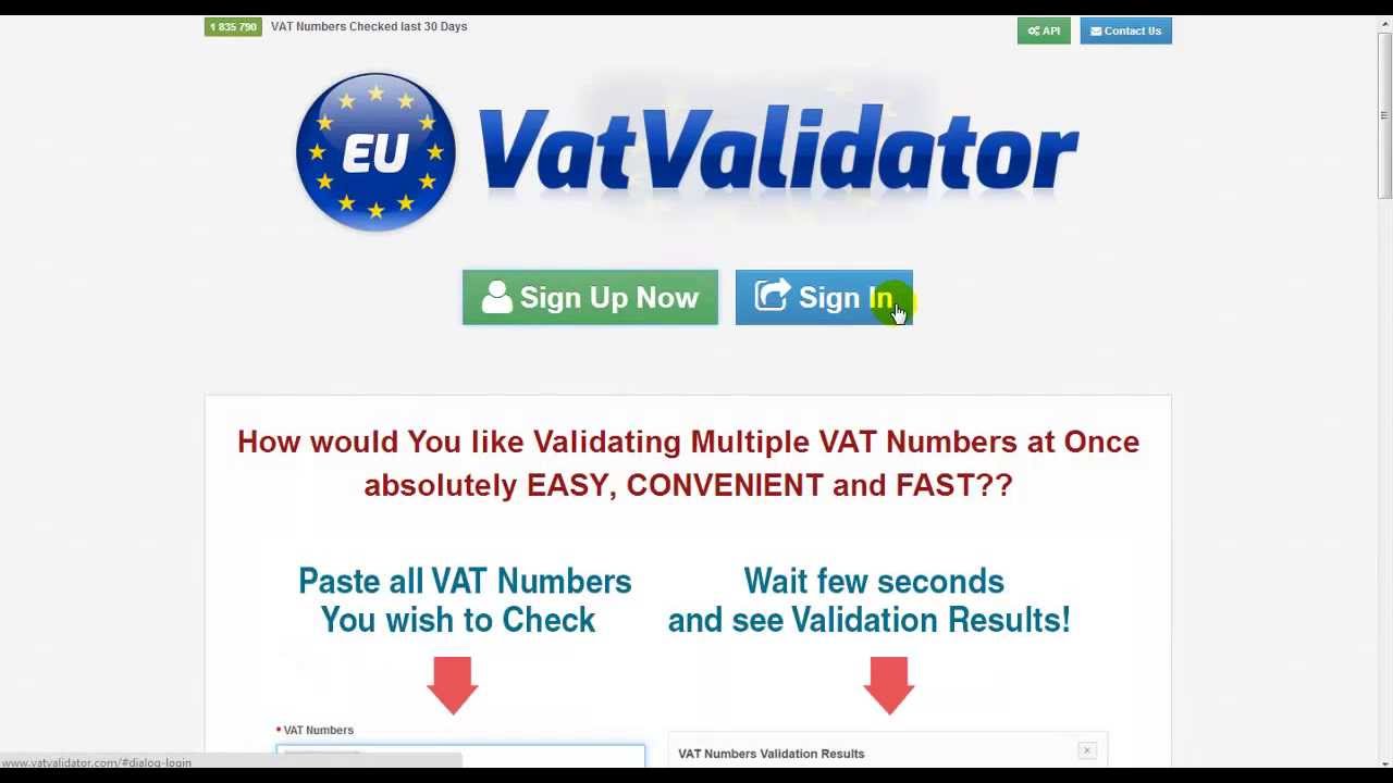 VAT Number Validation - YouTube