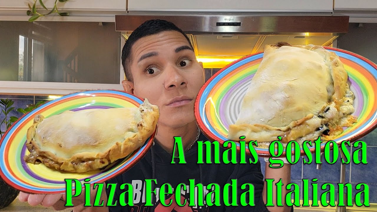 A mais saborosa pizza fechada Italiana "Calzone" - YouTube