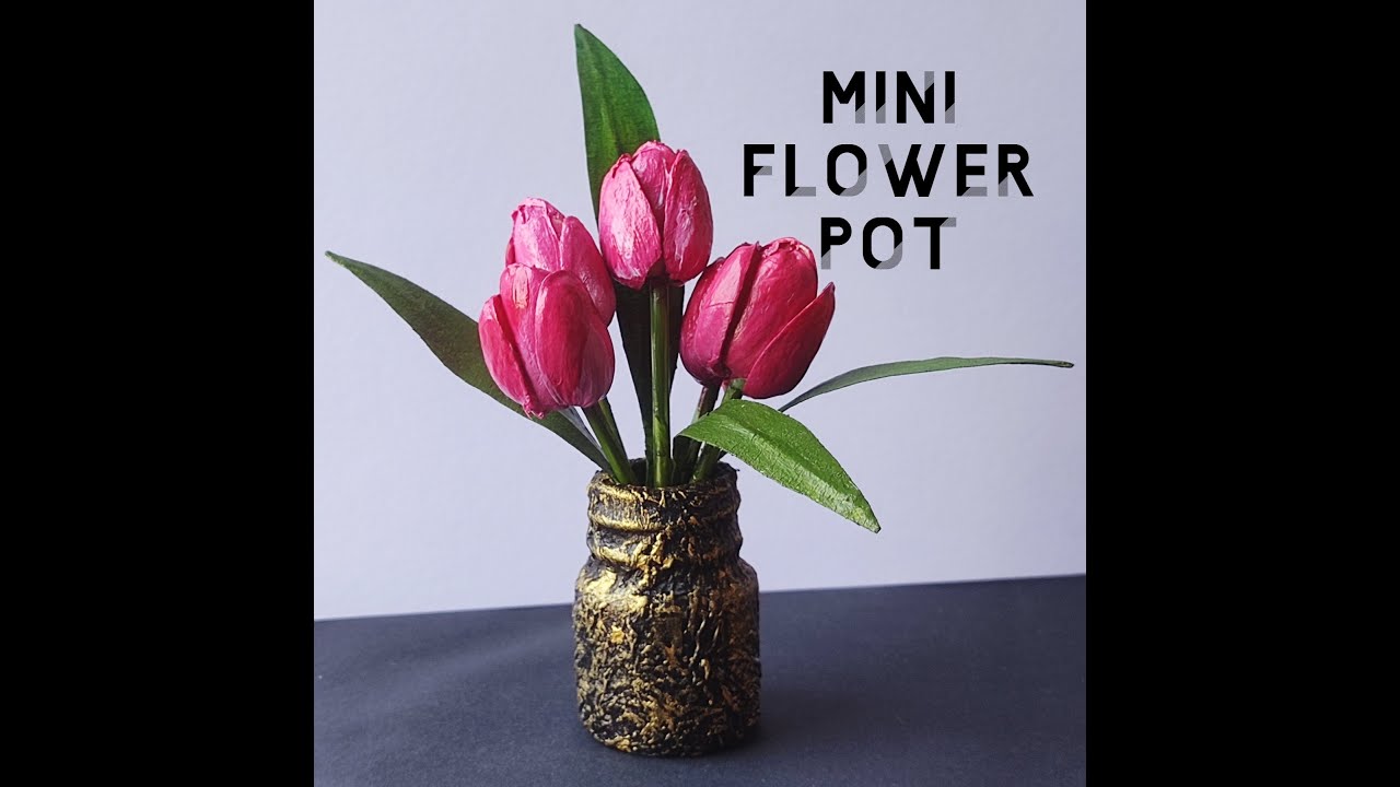 Mini flower pot | best out of waste | cute mini flower pot diy | diy ...